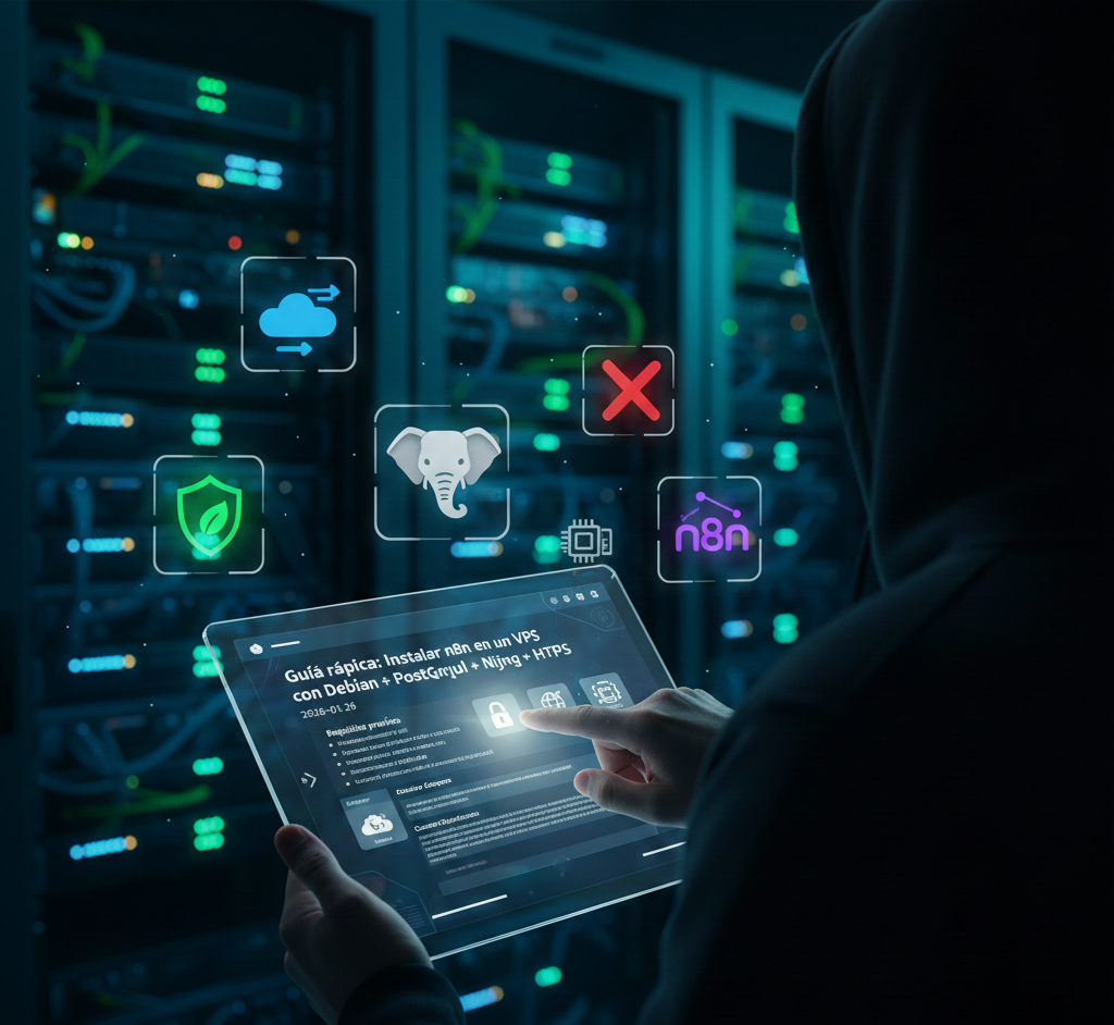 Guía rápida: Instalar n8n en un VPS con Debian + PostgreSQL + Nginx + HTTPS – El blog de Jure